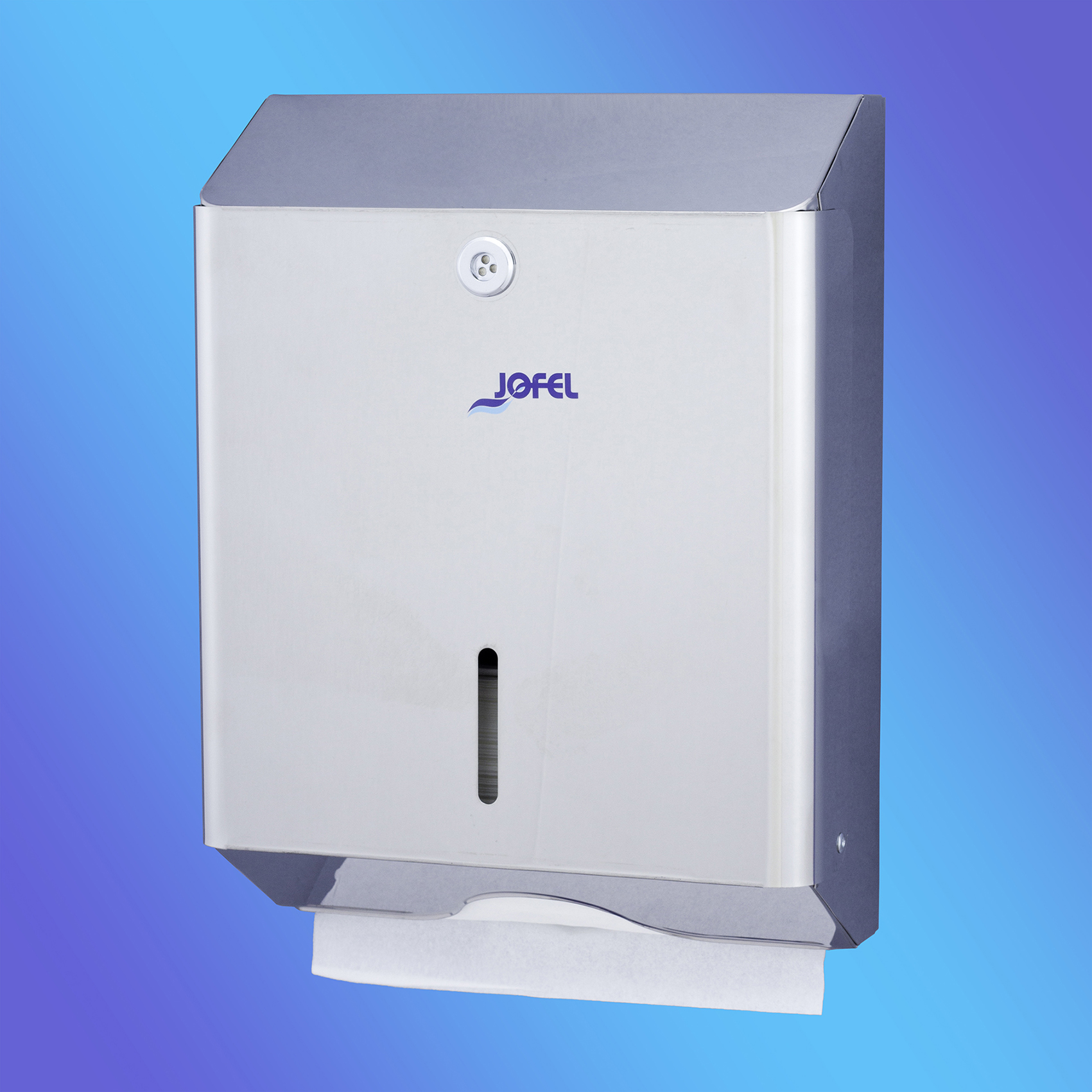 Distributeur essuie-mains enchevêtrés en Z inox brillant l'unité JOFEL ...