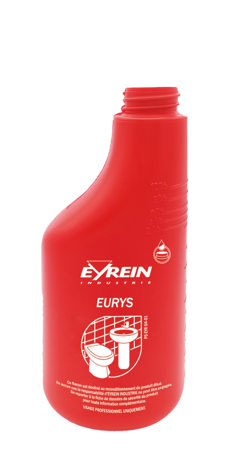Flacon pulvérisateur 600ml rouge EURYS l'unité | Boutique Eyrein Industrie