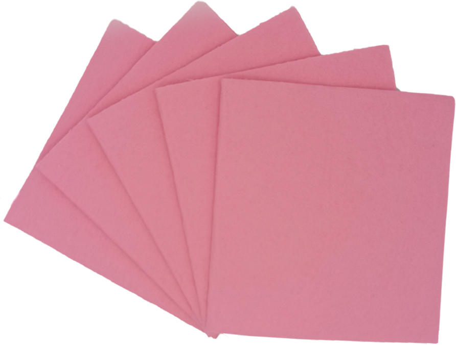 Lavettes aiguilletées non tissées - rose - 38x40cm les 10 unités ...