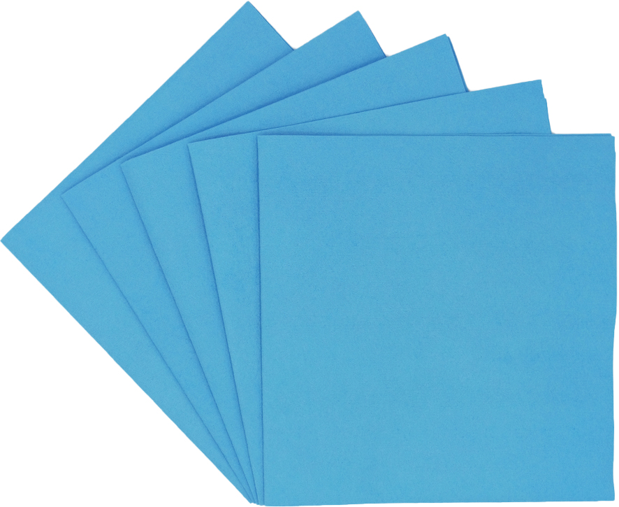 Lavettes microfibre non tissées - bleu - les 5 unités | Boutique Eyrein ...
