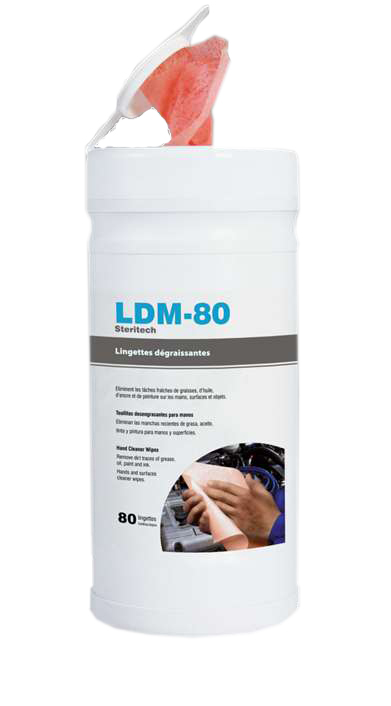 Lingettes imprégnées nettoyantes mains et surfaces les 6 boîtes de 80 ...