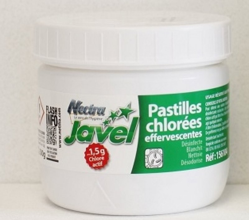 Pastilles javel la boîte de 150 pastilles | Boutique Eyrein Industrie