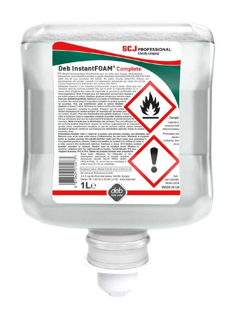 Recharges Instant Foam Complete mains et surfaces le carton de 3x1L DEB ...